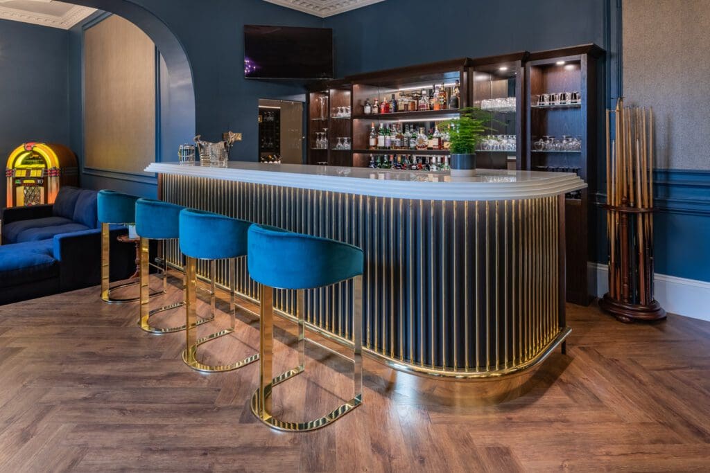 Alcove Floating Shelves in Black American Walnut - Harrogate